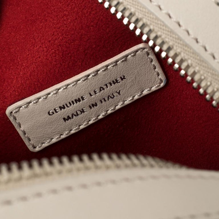 Tod's White Leather Round Gommini Crossbody Bag For Sale at 1stDibs