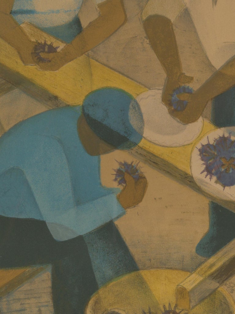 Toffoli Louis, the Purple Sea Urchins, Artist Proof, Lithography, Fram ...