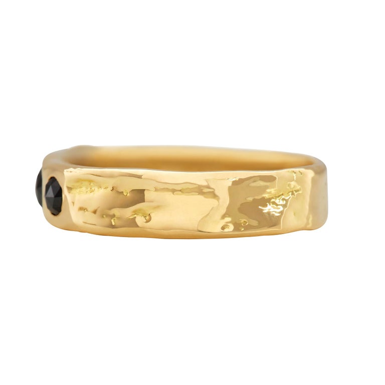 Together Ring, 18k Royal Gold with Black Rose Cut Diamond For Sale at ...
