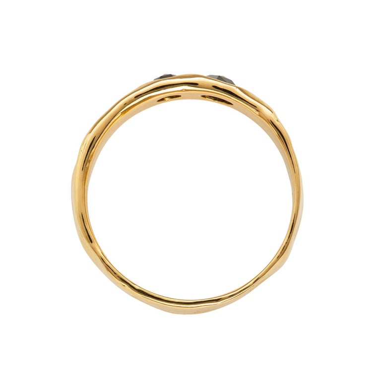 Together Ring, 18k Royal Gold with Black Rose Cut Diamond For Sale at ...