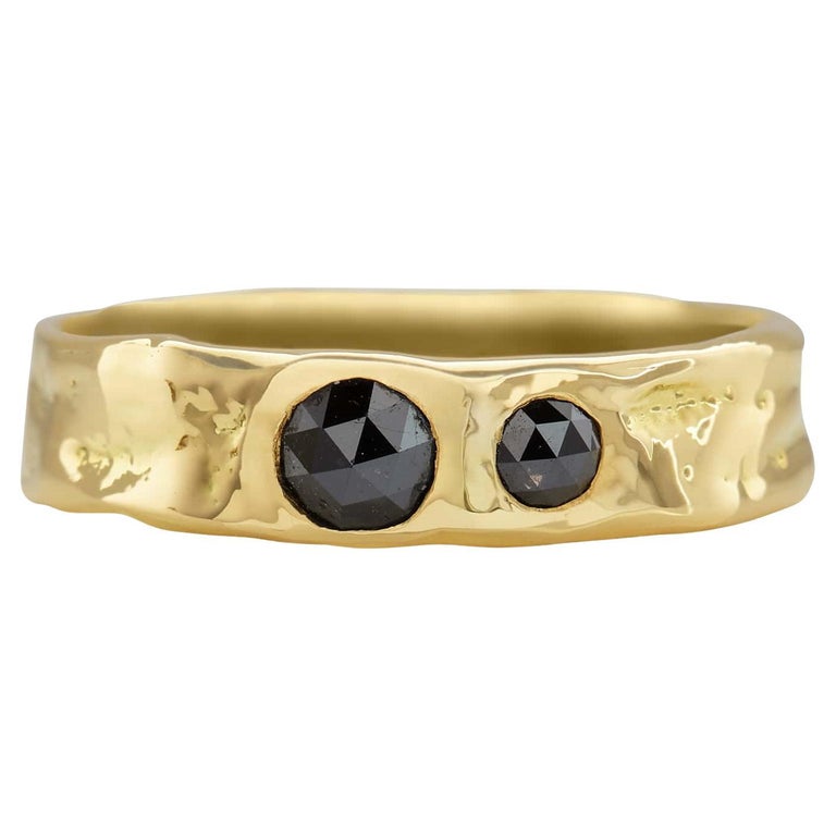 Together Ring, 18k Royal Gold with Black Rose Cut Diamond For Sale at ...