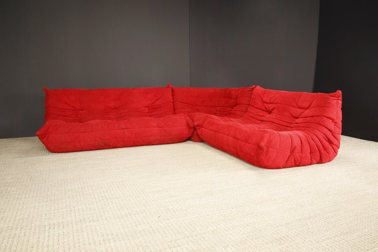 'Togo' Sectional Sofa Set by Michel Ducaroy for Ligne Roset, Signed For ...