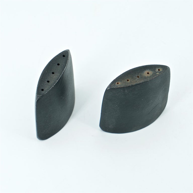 Tokaido Japanese Cast Iron Nambu Salt Pepper Shakers Japan like Noguchi ...