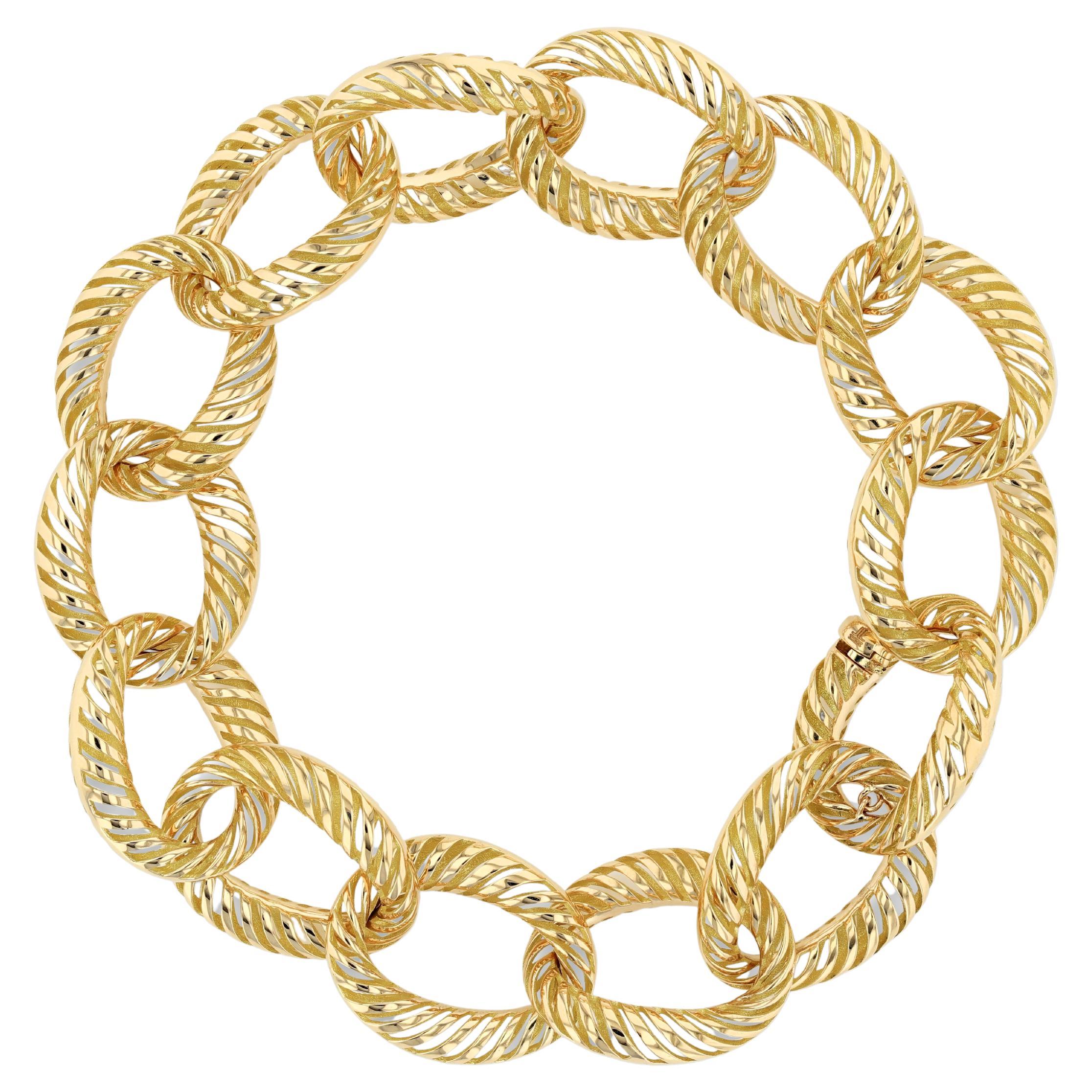 Yellow Gold Hidden Face Watch Bracelet at 1stDibs | hidden watch ...