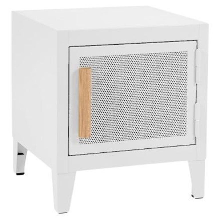 Tolix B1 H45 Locker Perforated Indoor Painted with Wood in White For ...