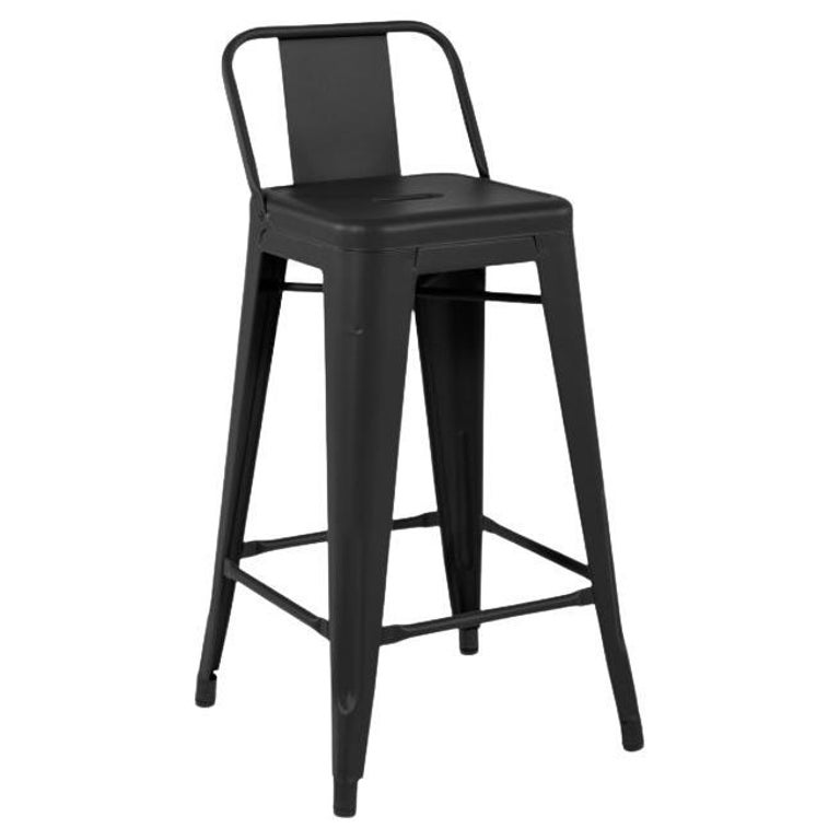 Tolix HPD75 Stool Indoor Painted in Black For Sale at 1stDibs