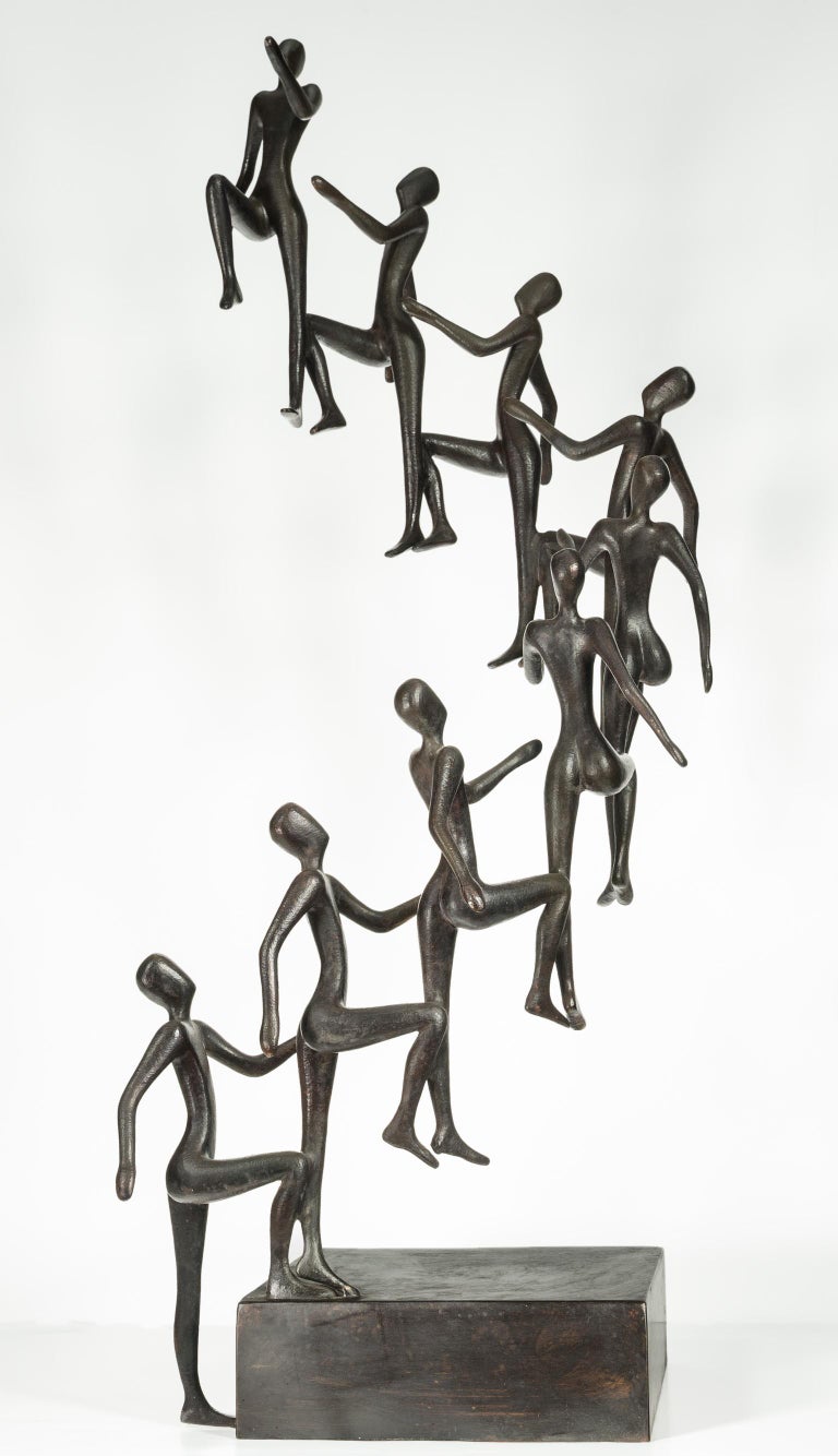 Tolla Inbar - "Sky is the Limit" Gravity Defying Bronze Figurative ...