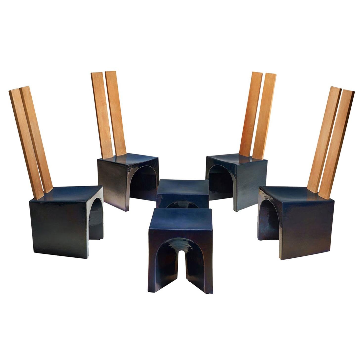 Mid Century Combined Chair and Side Table at 1stDibs