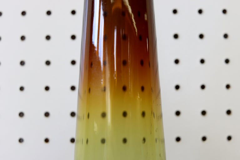 Tom Connally Modernist Blown Glass Decanter for Greenwich Flint-Craft ...