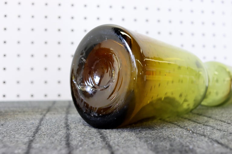 Tom Connally Modernist Blown Glass Decanter for Greenwich Flint-Craft ...