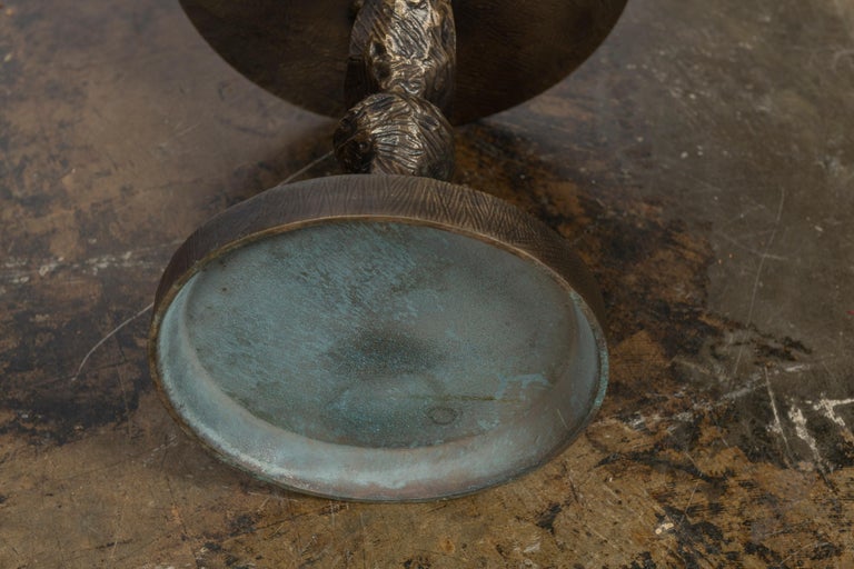 Tom Corbin Signed 91 Bronze Table/ Pedestal Sculpture For Sale at 1stDibs