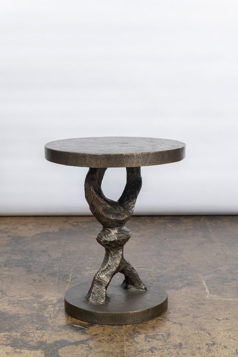 Tom Corbin Signed 91 Bronze Table/ Pedestal Sculpture For Sale at 1stDibs