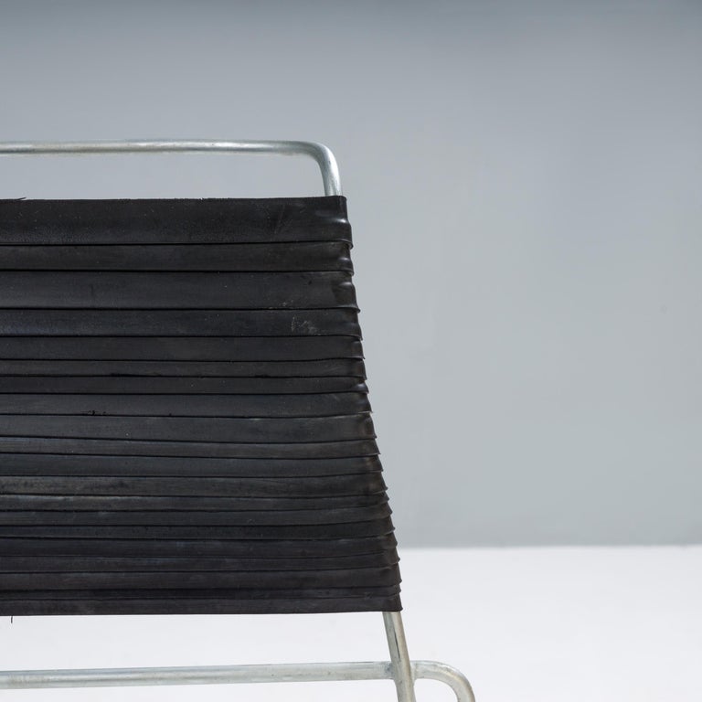 Tom Dixon Black Rubber Band and Steel Dining Chairs, Set of 10 For Sale ...