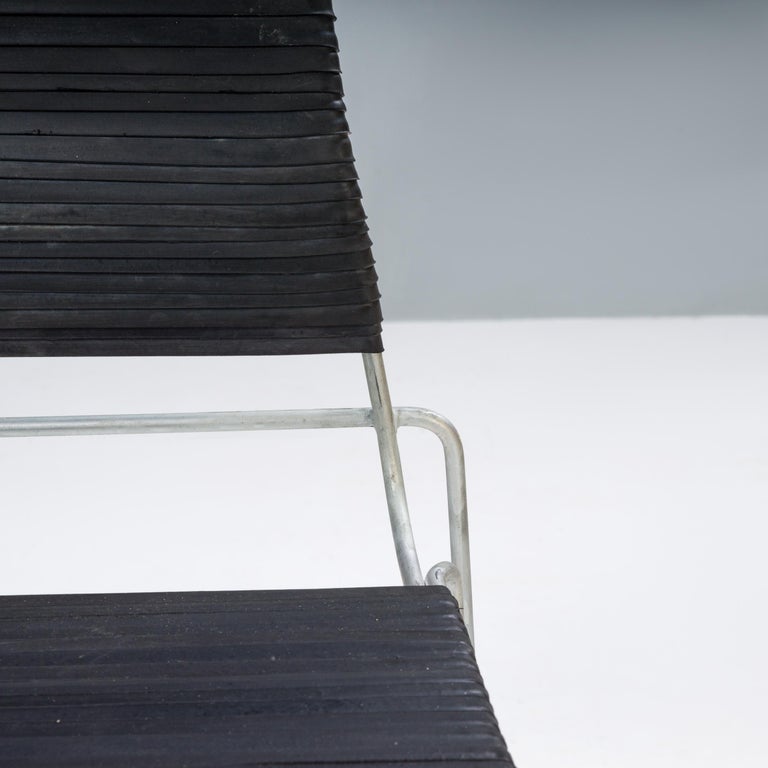 Tom Dixon Black Rubber Band and Steel Dining Chairs, Set of 10 For Sale ...