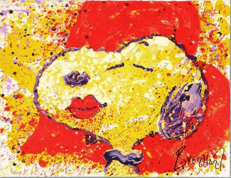 Tom Everhart - Tom Everhart, Original Lithograph "A Kiss is Just a Kiss ...