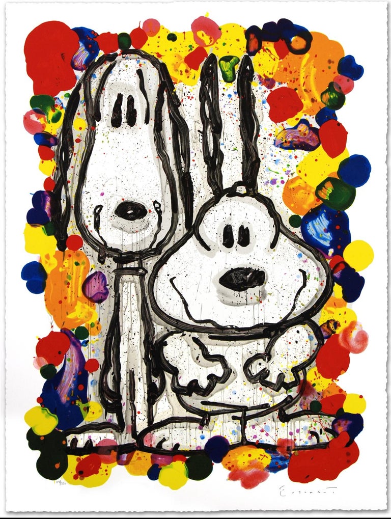 Tom Everhart - Wait Watchers (Peanuts/Snoopy), Tom Everhart - SIGNED For Sale at 1stDibs