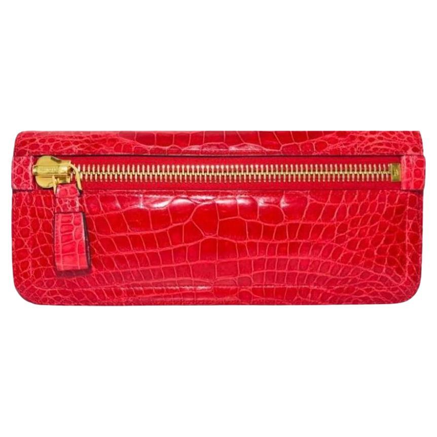 Tom Ford Alligator Skin Clutch Bag For Sale at 1stDibs