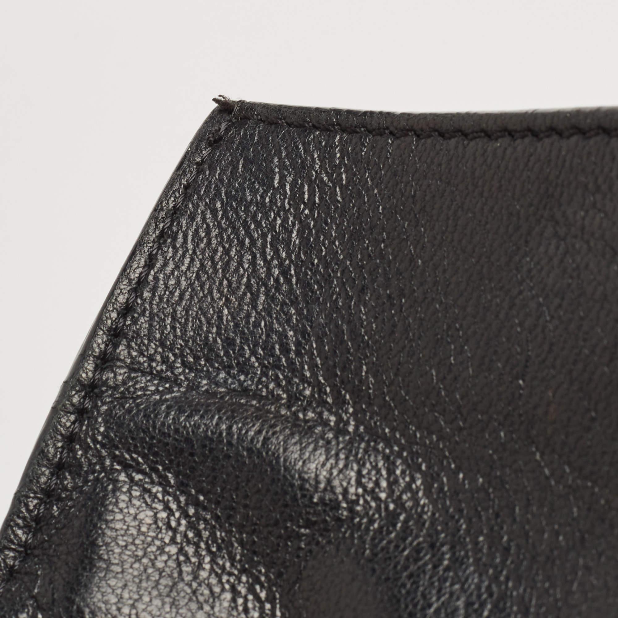 Tom Ford Black Leather Large Fold Over Alix Bag For Sale at 1stDibs