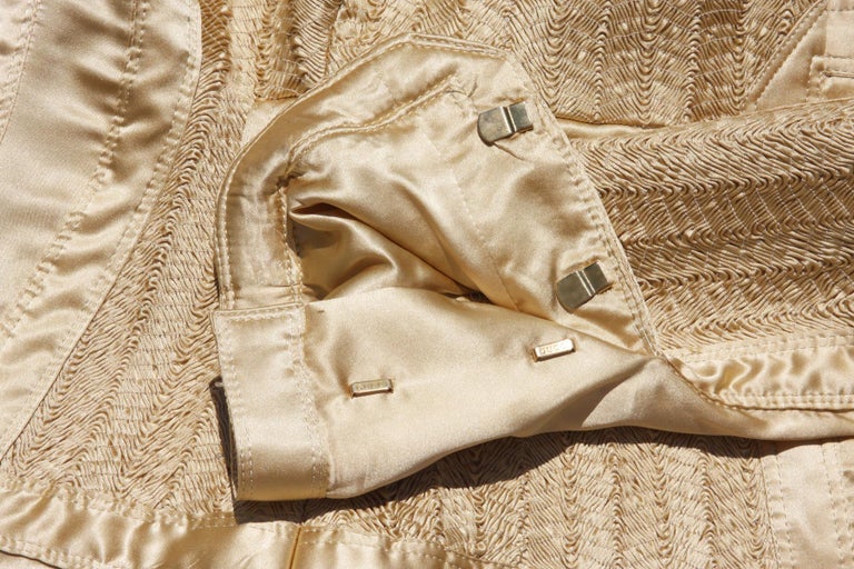 Tom Ford for Gucci 2004 Collection Gold Silk Limited Edition Jackets It ...