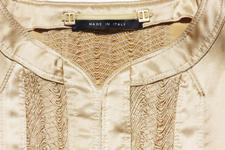 Tom Ford for Gucci 2004 Collection Gold Silk Limited Edition Jackets It ...