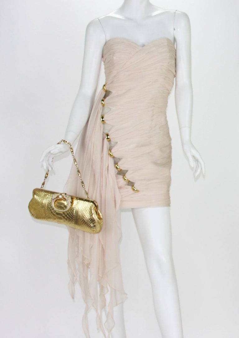 Tom Ford for Gucci Limited Edition F/W 2004 Gold Python Crystal Dragon ...