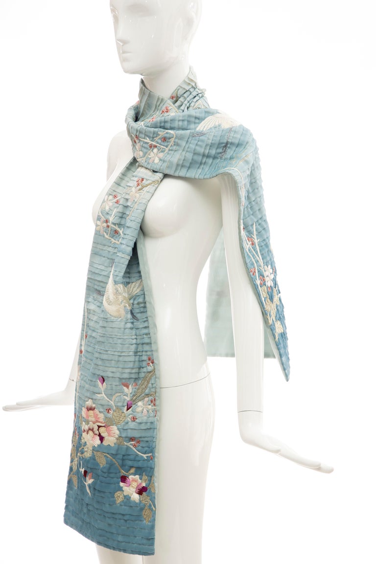 Tom Ford for Gucci Silk Ombré Embroidered Scarf, Spring 2003 at 1stDibs ...