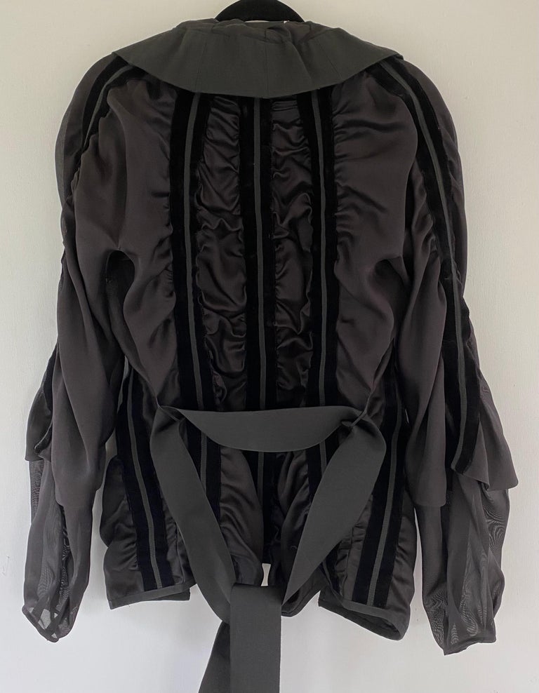 Tom Ford For Yves Saint Laurent 2001 Runway Silk Velvet Suit For Sale ...