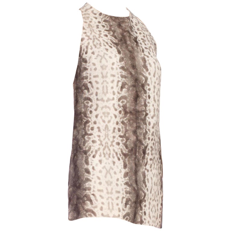 1990S Tom Ford Gucci Snake Skin Print Silk Dress at 1stDibs
