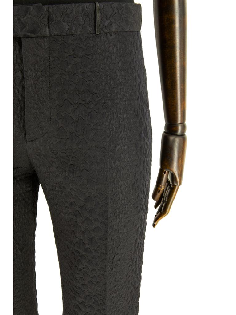 Tom Ford Gucci Black Cloque Jacquard Trousers For Sale at 1stDibs