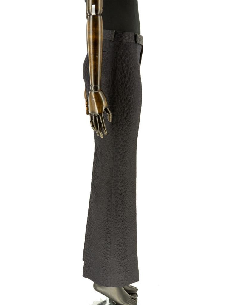Tom Ford Gucci Black Cloque Jacquard Trousers For Sale at 1stDibs