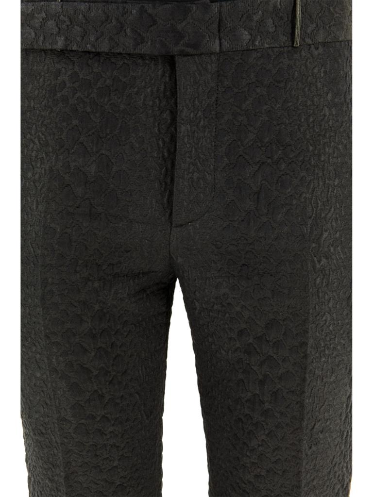 Tom Ford Gucci Black Cloque Jacquard Trousers For Sale at 1stDibs