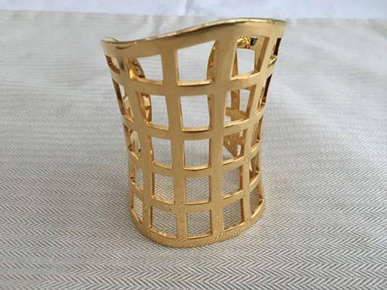 Tom Ford Hi Fashion Gold Metal Cage Cuff Bracelet at 1stDibs | tom ford ...
