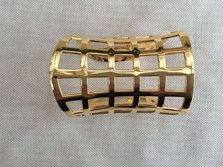 Tom Ford Hi Fashion Gold Metal Cage Cuff Bracelet at 1stDibs | tom ford ...