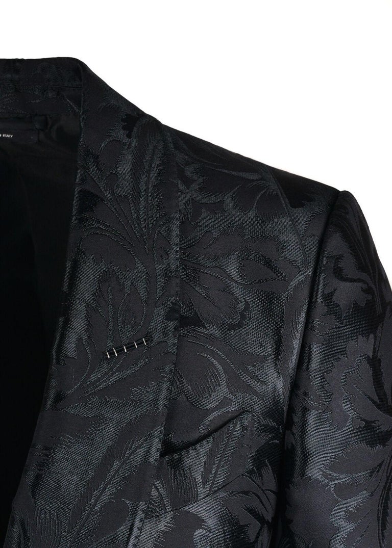 Tom Ford Mens Black Jacquard Shelton Cocktail Jacket Size IT46/US36 For ...
