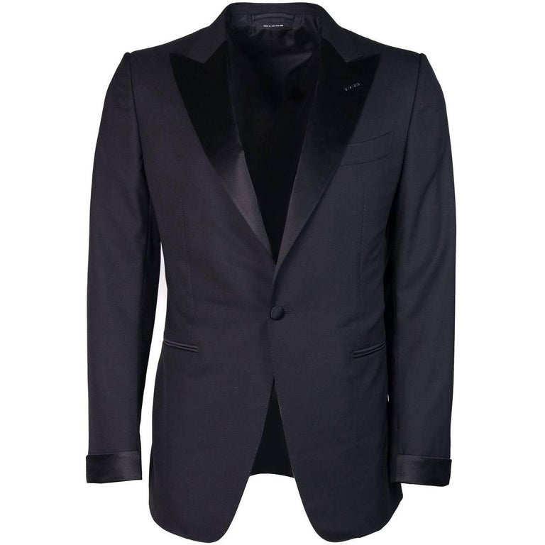 Tom Ford Men's Black Wool Blend Shelton Two Piece Suit For Sale at 1stDibs