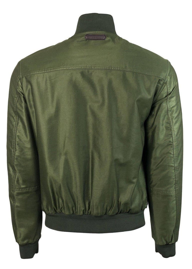Tom Ford Mens Green Satin Twill Light Fill Blouson Sport Jacket For ...