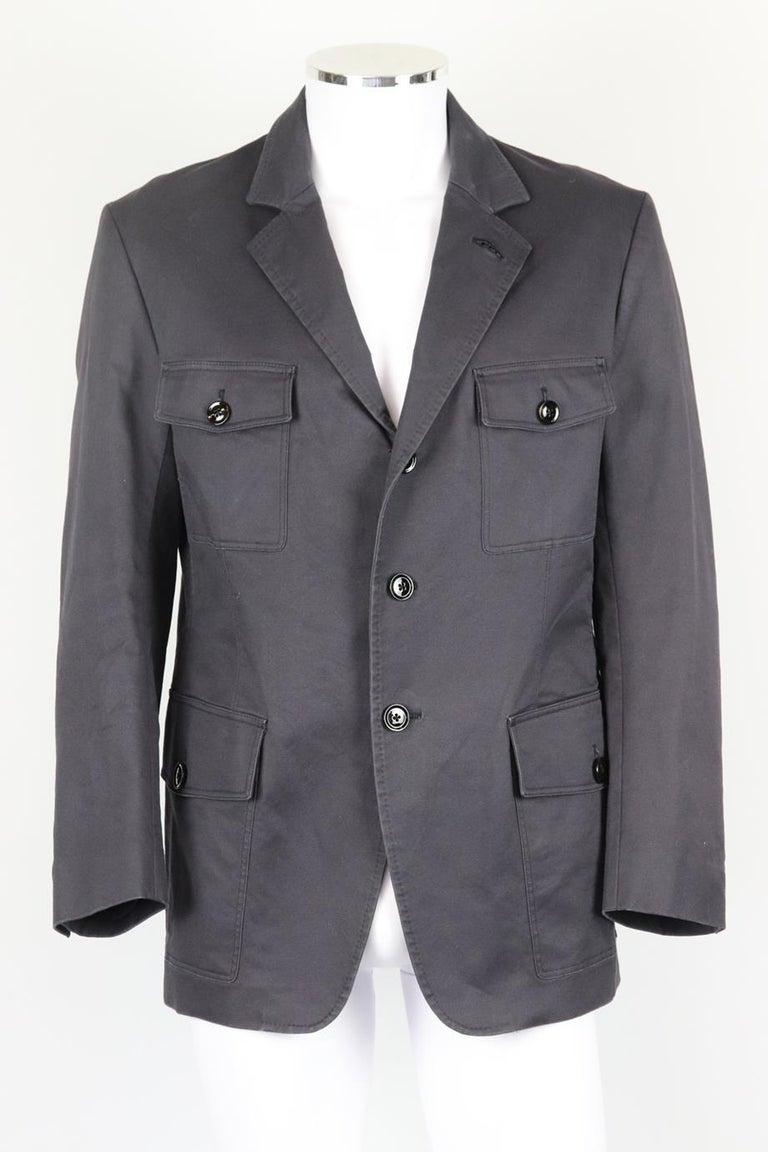 Tom Ford Men's Suede Paneled Cotton Blend Jacket It 54 Uk/us Chest 44 ...