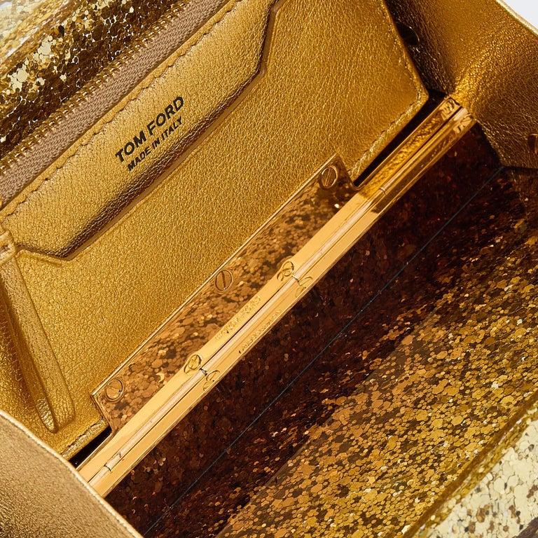 Tom Ford Metallic Gold Ombre Plexiglass Minaudiere Clutch For Sale at ...
