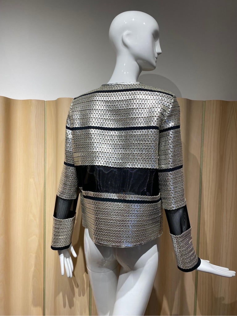 Tom Ford Metallic Leather Jacket For Sale at 1stDibs
