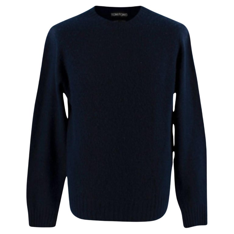 Tom Ford Navy Cashmere Jumper For Sale at 1stDibs