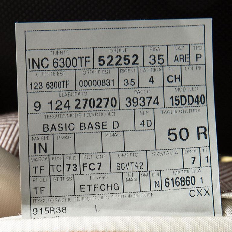 Tom Ford Orange Herringbone Pattern Silk Blazer L at 1stDibs