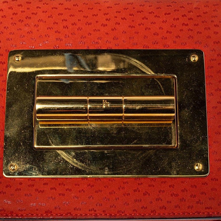 Tom Ford Orange Nubuck and Leather Small Natalia Shoulder Bag at 1stDibs