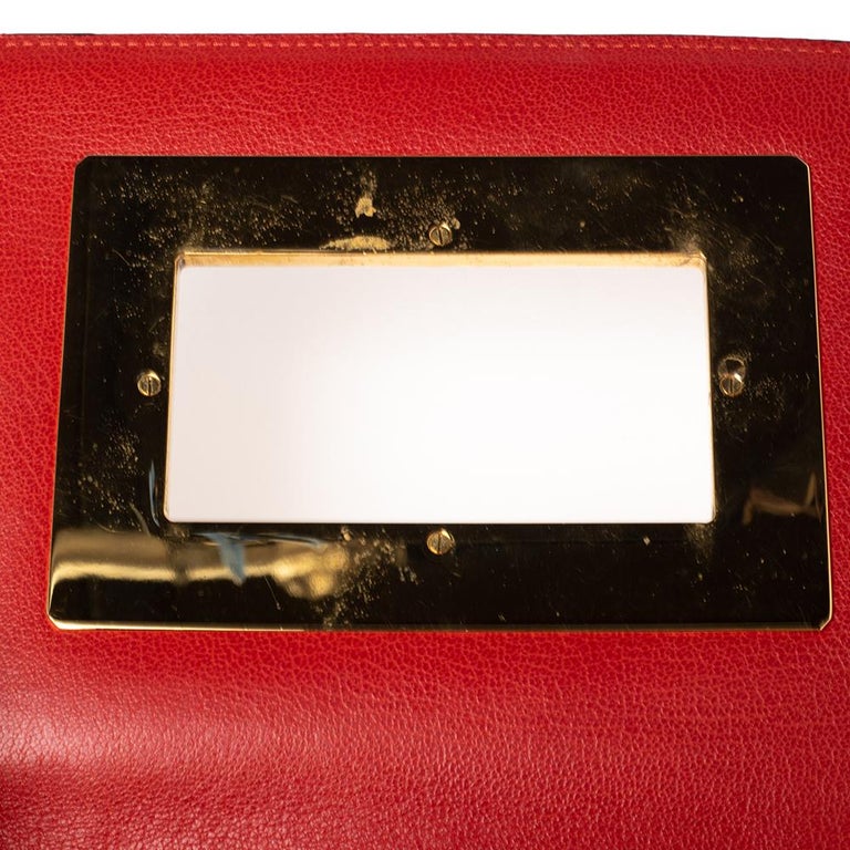 Tom Ford Orange Nubuck and Leather Small Natalia Shoulder Bag at 1stDibs