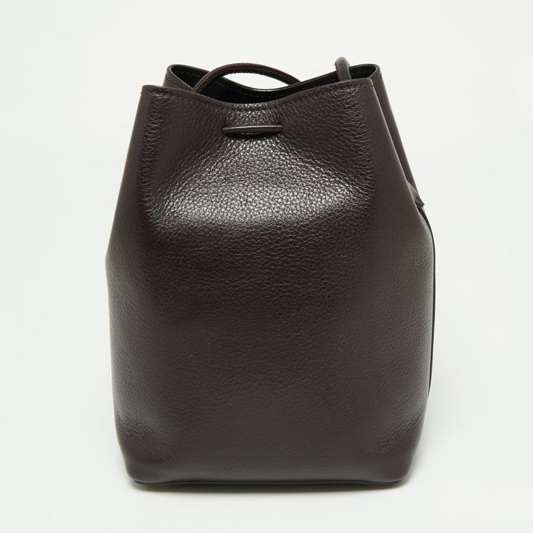 Tom Ford Prune Leather Double Tassel Bucket Bag For Sale at 1stDibs
