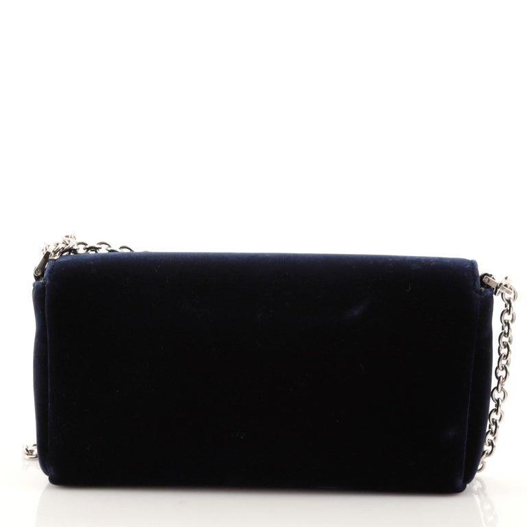 Tom Ford TF Chain Clutch Velvet with Crystals at 1stDibs
