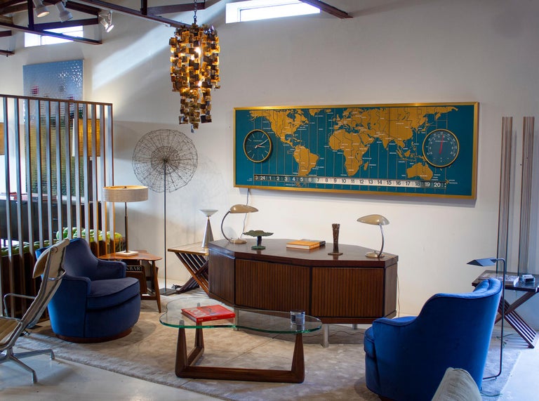 Tom Greene Brutalist Chandelier for Feldman in Torch-Cut Brass, 1960s ...
