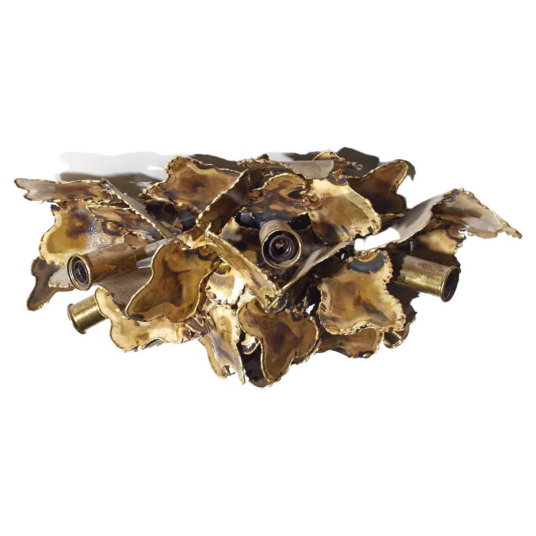 Tom Greene for Feldman Mid Century Brutalist Cube Ceiling Lights - Pair ...