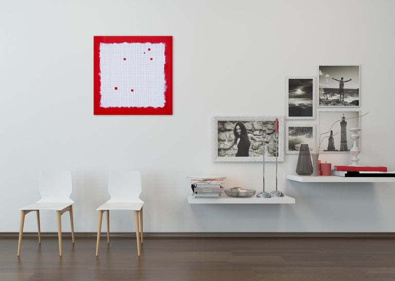 Tom Henderson - Luck of the Devil - Red (Abstract painting) For Sale at ...