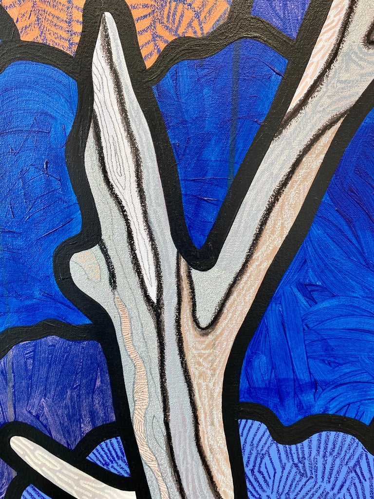 Tom Jean Webb - Plant A Tree, Contemporary Landscape Painting, Mixed ...