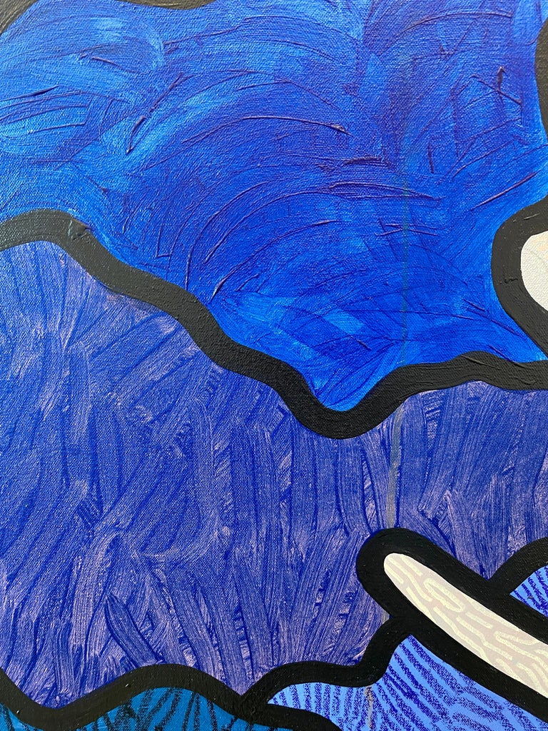 Tom Jean Webb - Plant A Tree, Contemporary Landscape Painting, Mixed ...